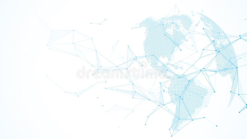 Global Network Connection Banner Design Template. Header Social Network ...