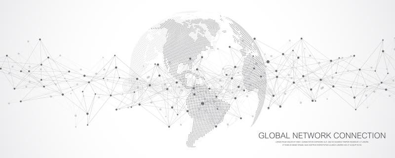 Global Network Connection Banner Design Template. Header Social Network ...