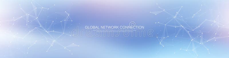 Global Network Connection Banner Design Template. Header Social Network ...