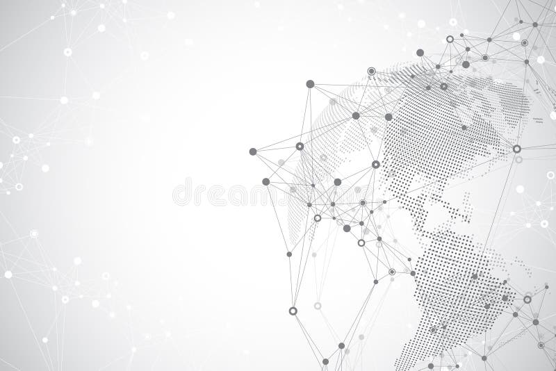 Global Network Connection Banner Design Template. Header Social Network ...