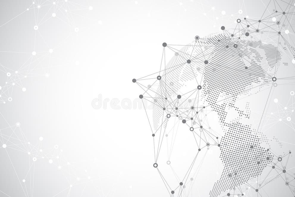 Global Network Connection Banner Design Template. Header Social Network ...