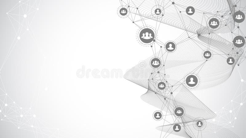 Global Network Connection Banner Design Template. Header Social Network ...
