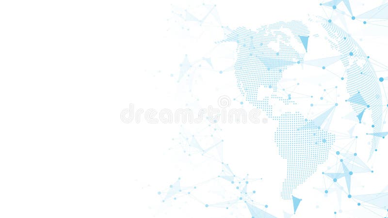 Global Network Connection Banner Design Template. Header Social Network ...