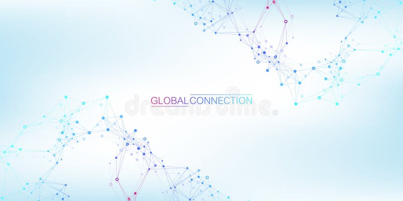 Global Network Connection Banner Design Template. Header Social Network ...