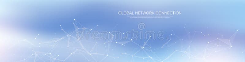 Global Network Connection Banner Design Template Idea. Header Social ...