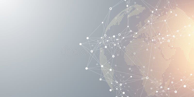 Global Network Connection Banner Design Template Idea. Header Social ...