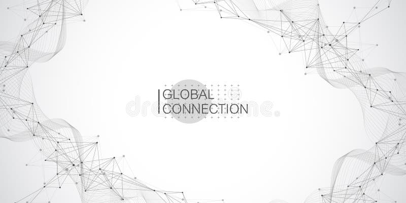Global Network Connection Banner Design Template Idea. Header Social ...