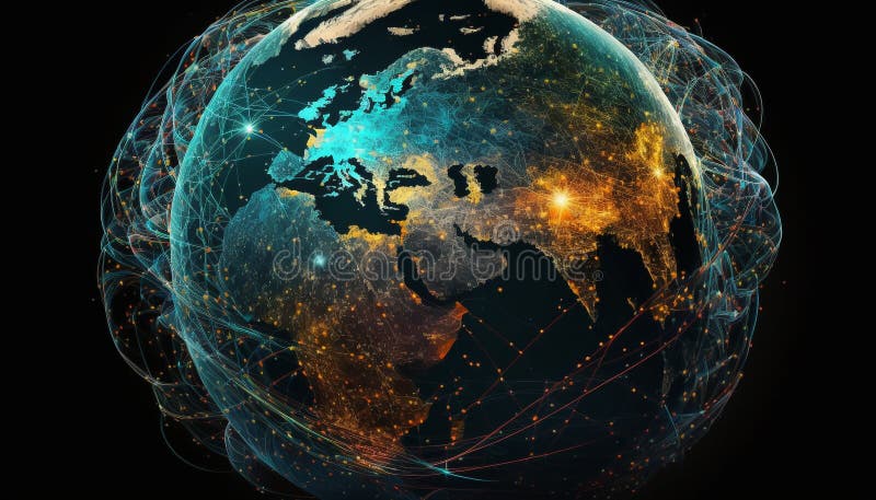 Global Network Connection Concept, Abstract Concept Earth ...