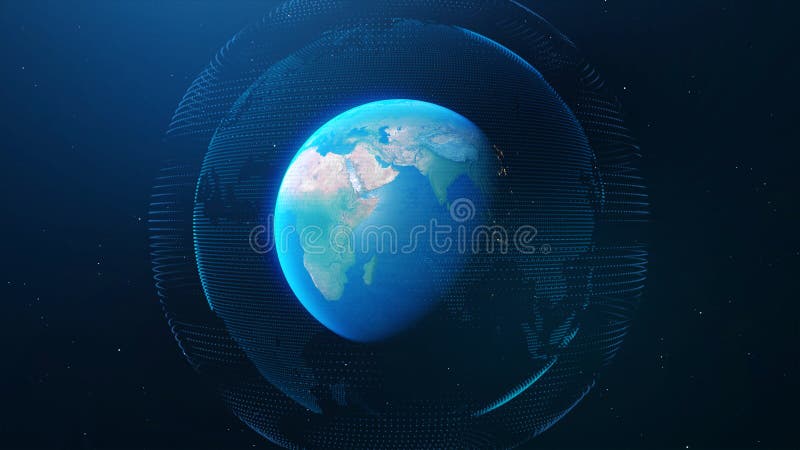 Global Network Connection. Concept Background with Planet Earth ...