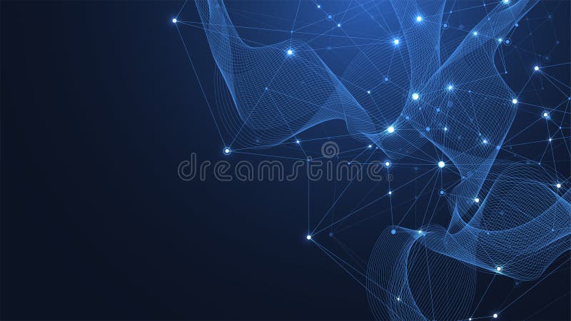 Global Network Connection Concept. Big Data Visualization Stock Vector ...