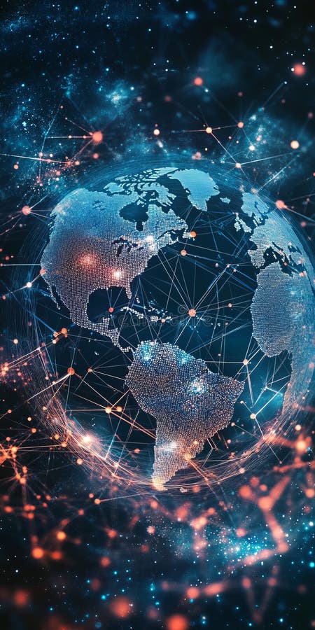 Global Network Connection in Cosmic Space with Bright Stars and Lights ...