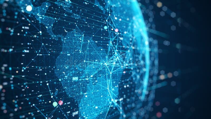 Global Network Connection and Data Connections Concept Stock Photo ...