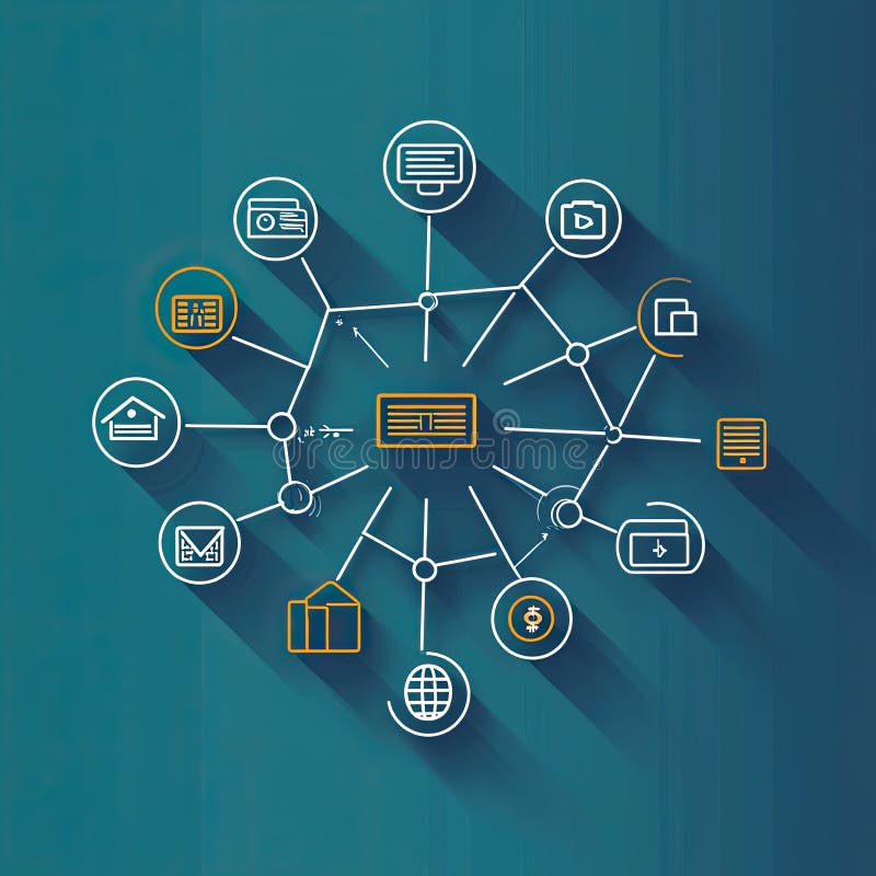 Global Network Connection, Data Sharing, and Digital Technology Stock ...