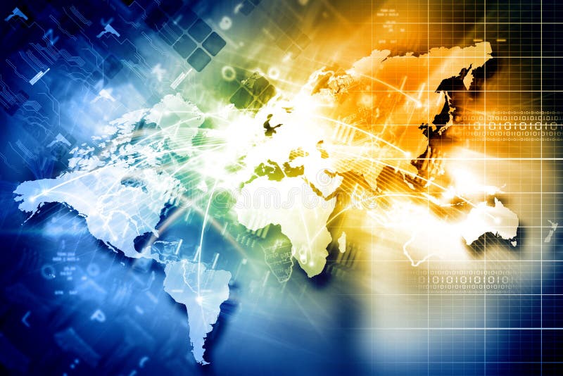 Global network connection stock illustration. Illustration of ...