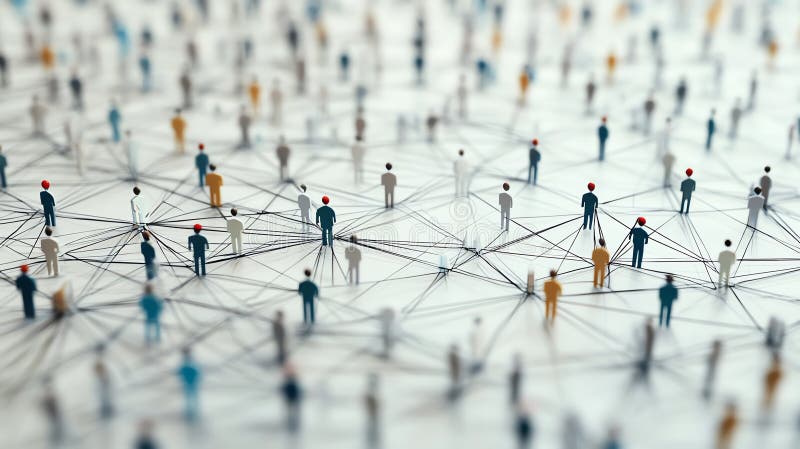 Global Network Connection: Diverse People Interconnected by Complex Web ...
