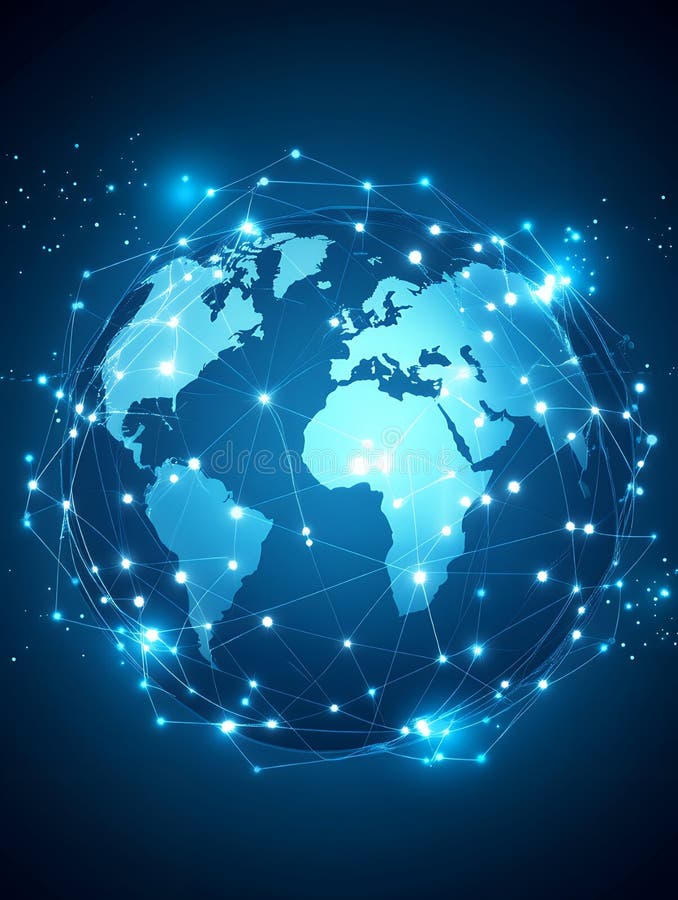 Global Network Connection Illustration Stock Illustration ...