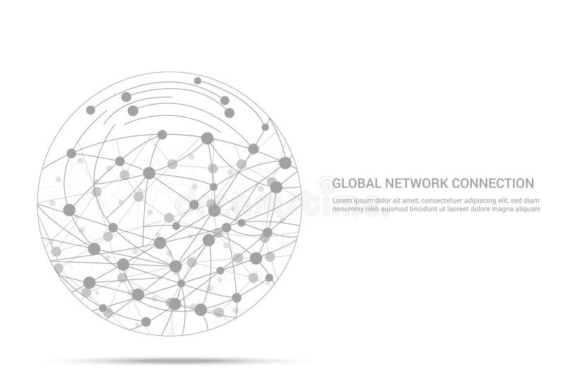 Global Network Connection Light Concept Stock Vector - Illustration of ...