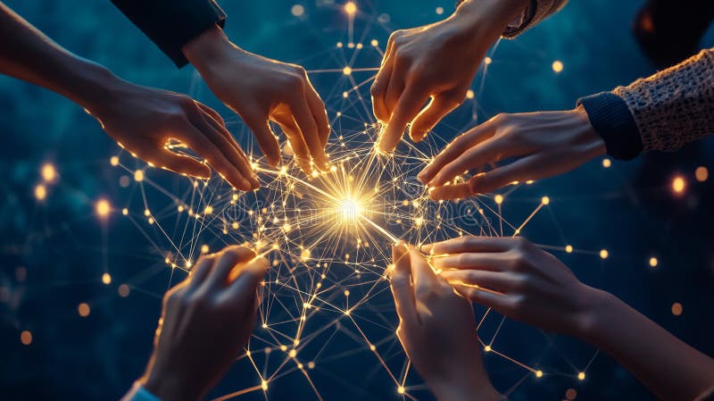 Global Network Connection Teamwork Collaboration Innovation Technology ...