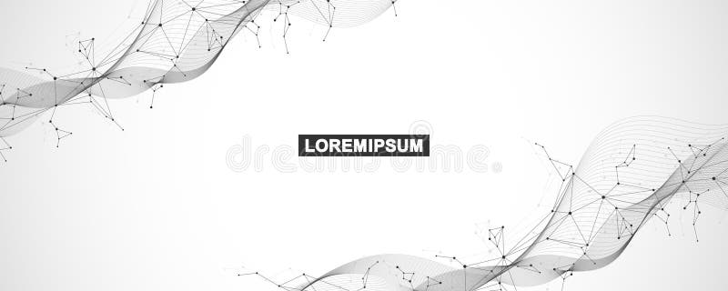 Global Network Connection Website Header or Banner Design. Abstract ...