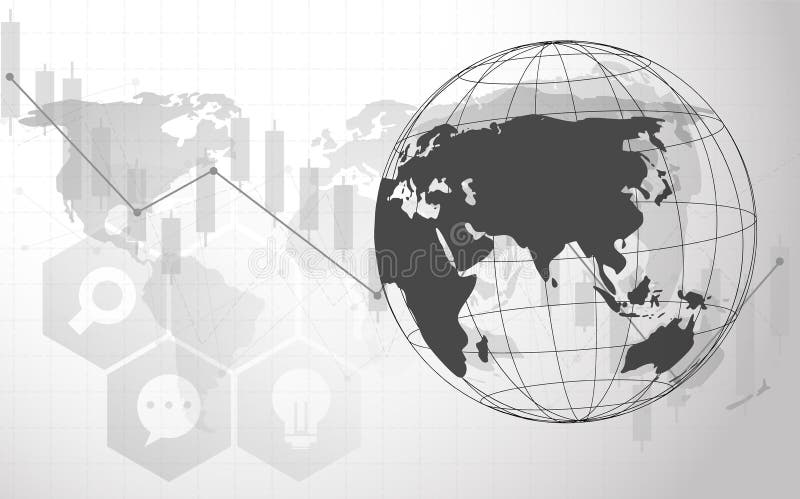 Global Network Connection. World Map Point and Line Stock Vector ...