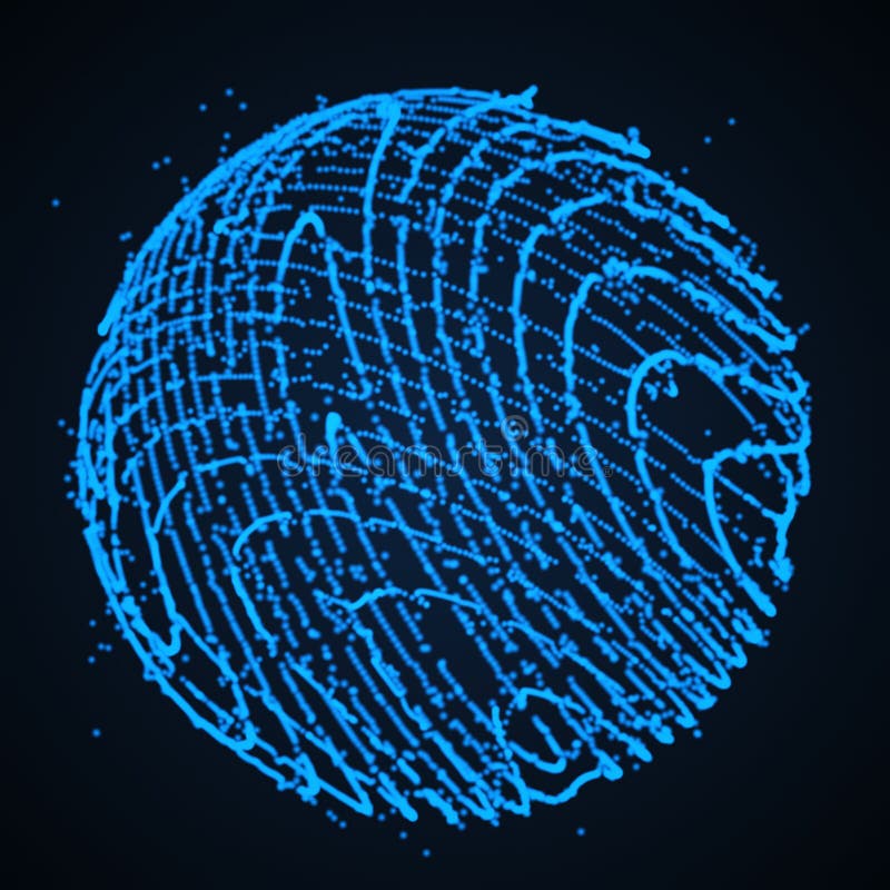 Global Network Connection. World Map Points and Lines Composition ...