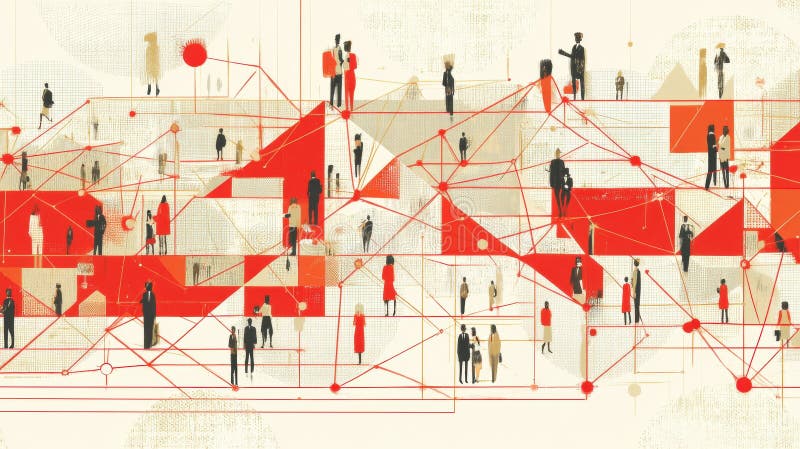 Global Network Connections stock illustration. Illustration of design ...