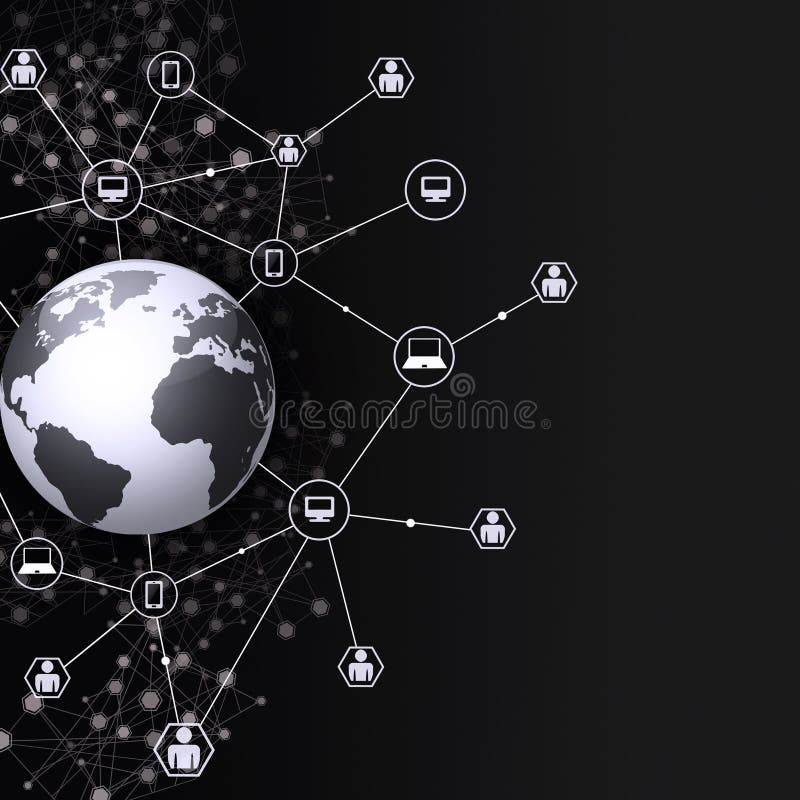 Global Network stock illustration. Illustration of intelligence - 36416331