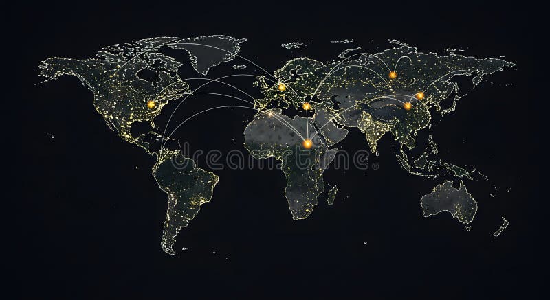 Global Network Connections: a Nighttime View of Interconnected Cities ...