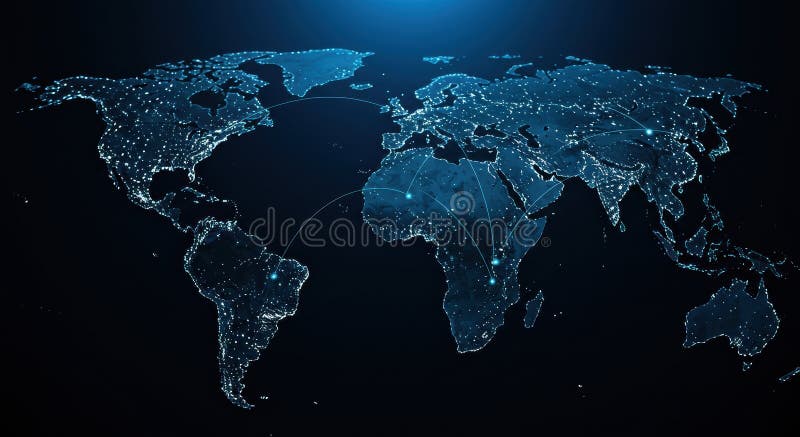 Global Network Connections stock image. Image of poster - 373289021