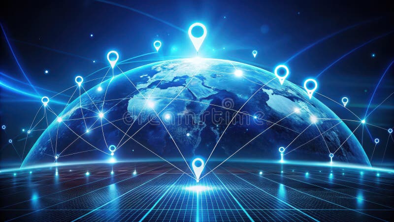 Global Network Connections a Visual Representation of Worldwide Digital ...