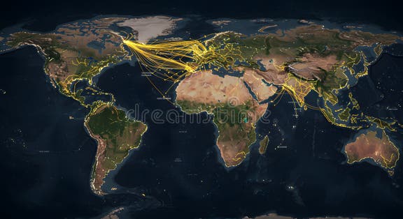 Global Network Connections: a Visual Representation of Worldwide ...