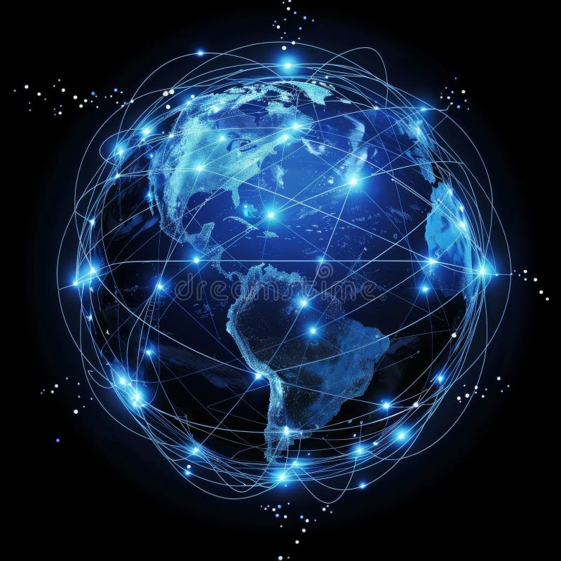 Global Network Connectivity Concept with Digital Earth and Data ...
