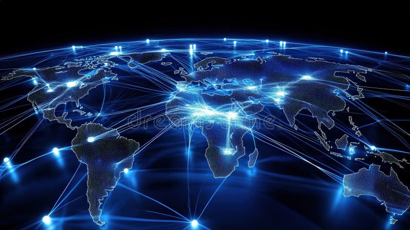 Global Network Connectivity Illustration Stock Illustration ...