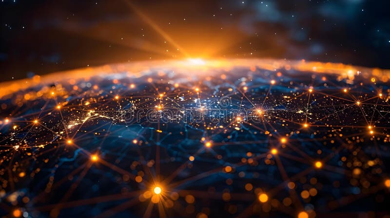 Global Network Connectivity: the Pulse of Logistics. Concept Logistics ...