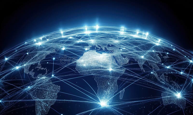 Global Network Connectivity Visualization with Bright Data Lines and ...
