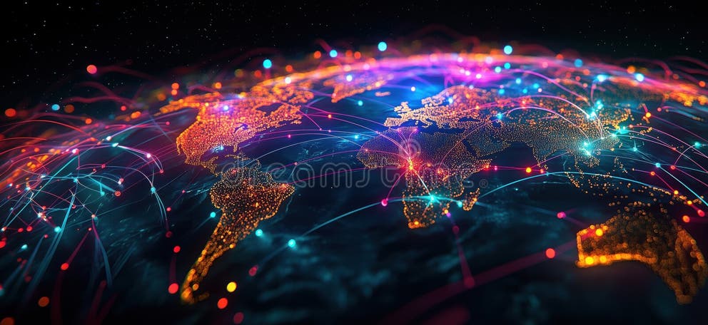 Global Network Connectivity Visualization with Colorful Data Streams ...