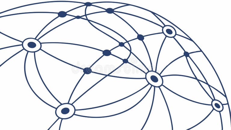 Global Network Connectivity World Map Grid, Vector Design Generative AI ...