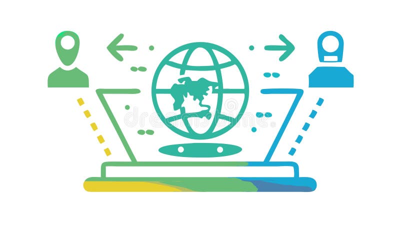 Global Network Connectivity: Worldwide Data Exchange, Vector Design ...