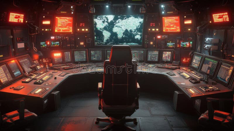 Global Network Control Center Stock Image - Image of server, digital ...