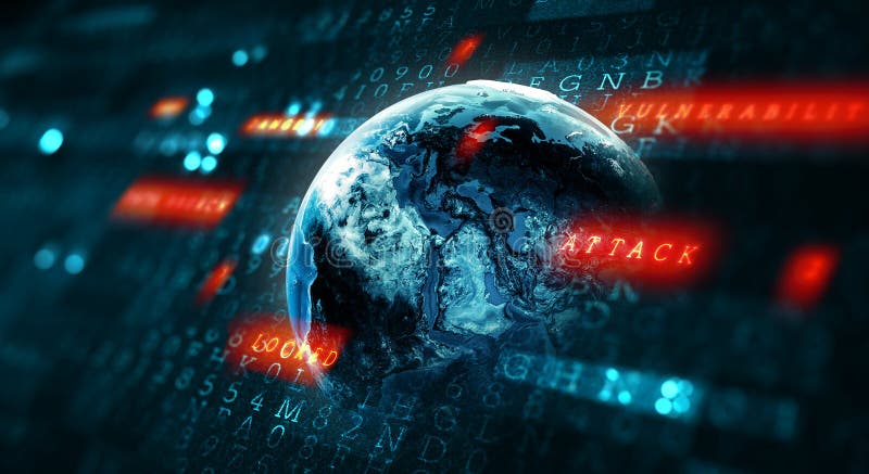 Global Network and Data Exchange Stock Image - Image of planet ...