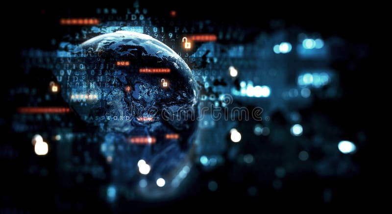 Global Network and Data Exchange Stock Photo - Image of binary, concept ...