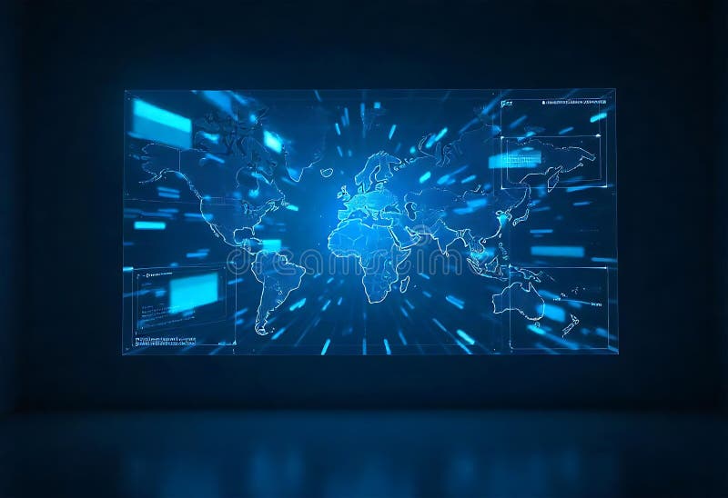 330 Abstract Network Map Global Connection Data Flow Digital Technology Innovation Stock Photos ...