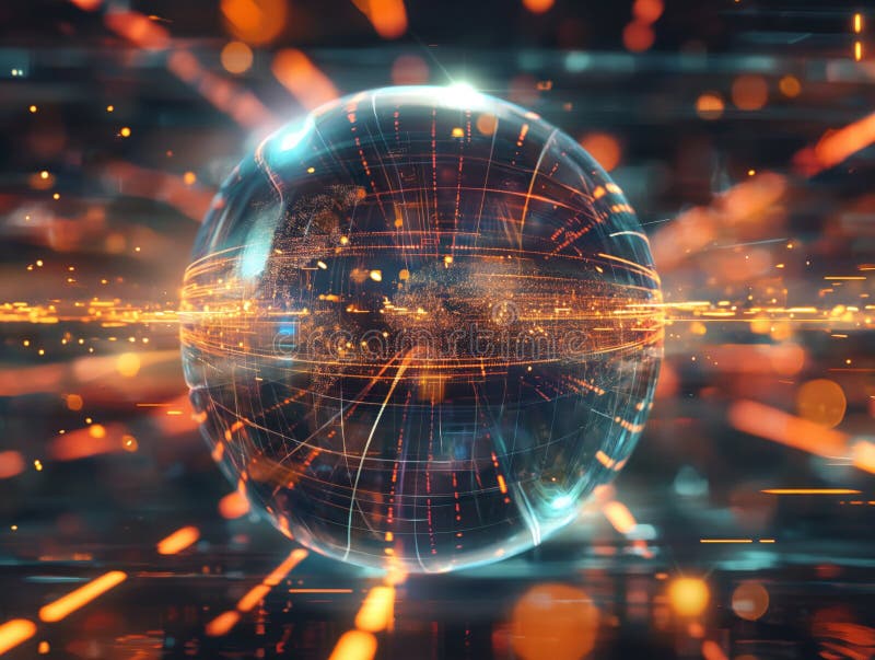 Global Network Data Streams Stock Image - Image of data, connectivity ...