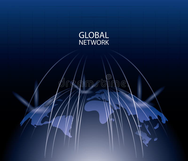 Global Network Design Concept Stock Vector - Illustration of business ...