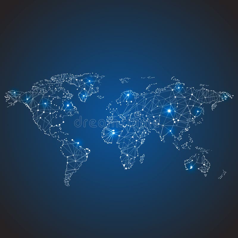 Global Network Design Illustration Stock Illustration - Illustration of ...