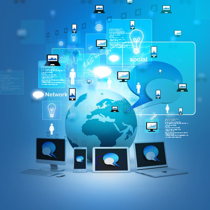 Network Devices Icon Set stock vector. Illustration of design - 63457795