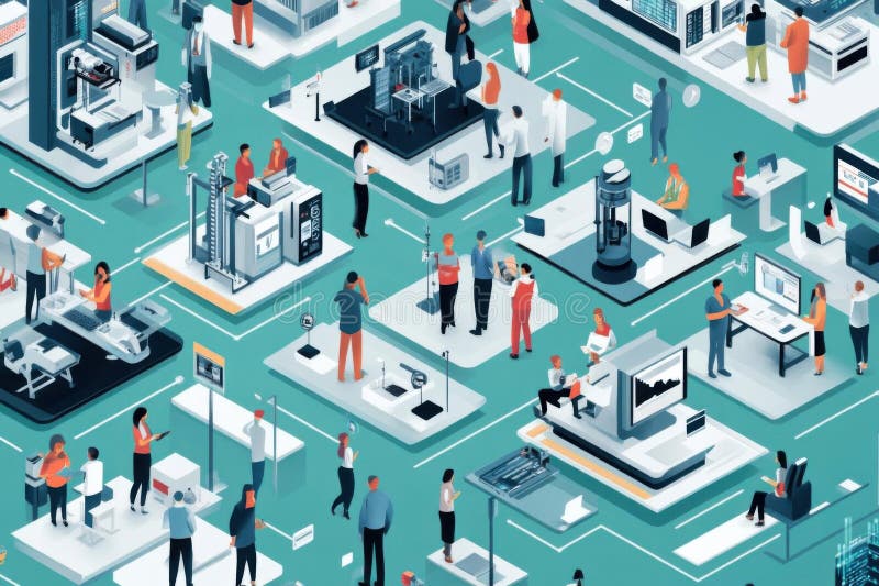 Global Network Diverse Workforce Stock Illustration - Illustration of ...