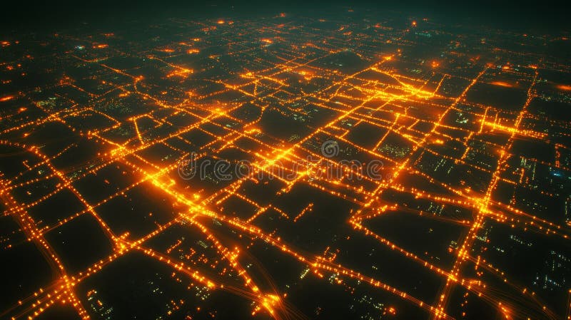 Global Network a Dynamic Aerial View of Interconnected Trade and ...