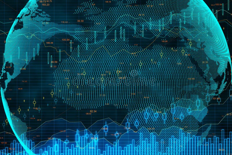 Global Network and Economy Concept Stock Illustration - Illustration of ...