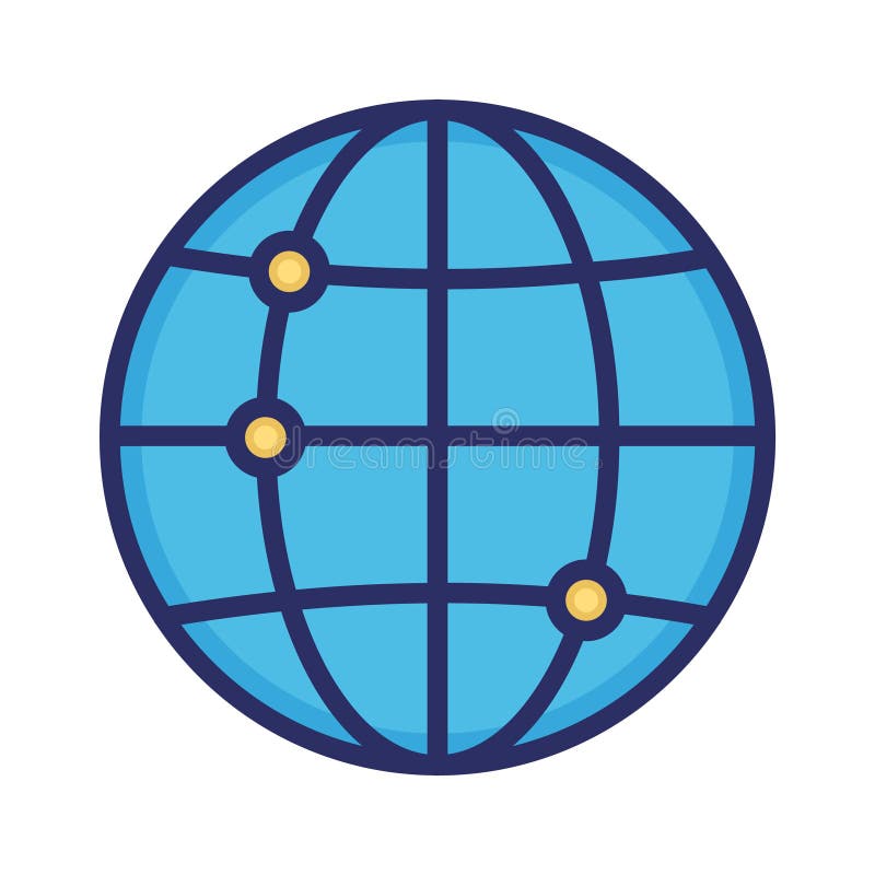 Global Network, Globe, Network, Internet Fully Editable Vector Icons ...